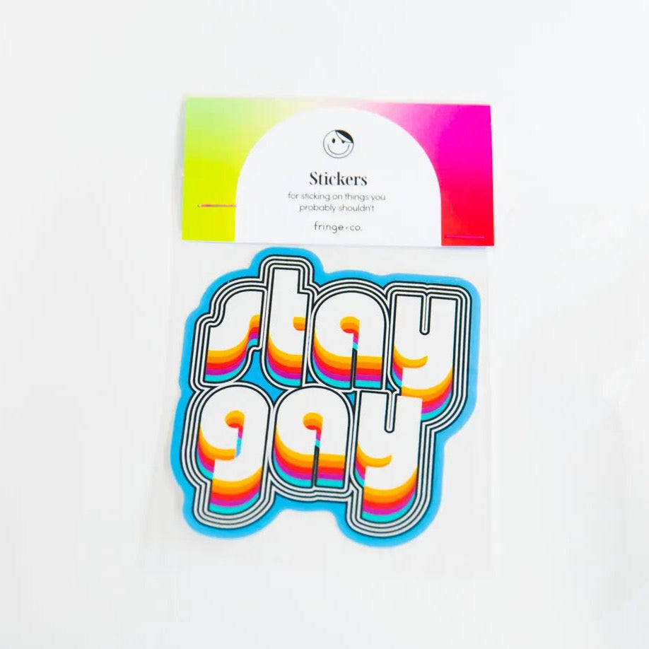 Stay Gay Sticker | Fringe+Co – fringe co
